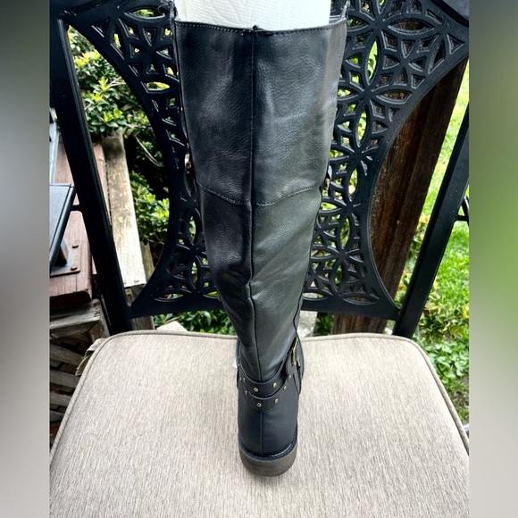 JustFab | Shoes | Justfab New In Box Arvilla Classic Black Riding Boots ...